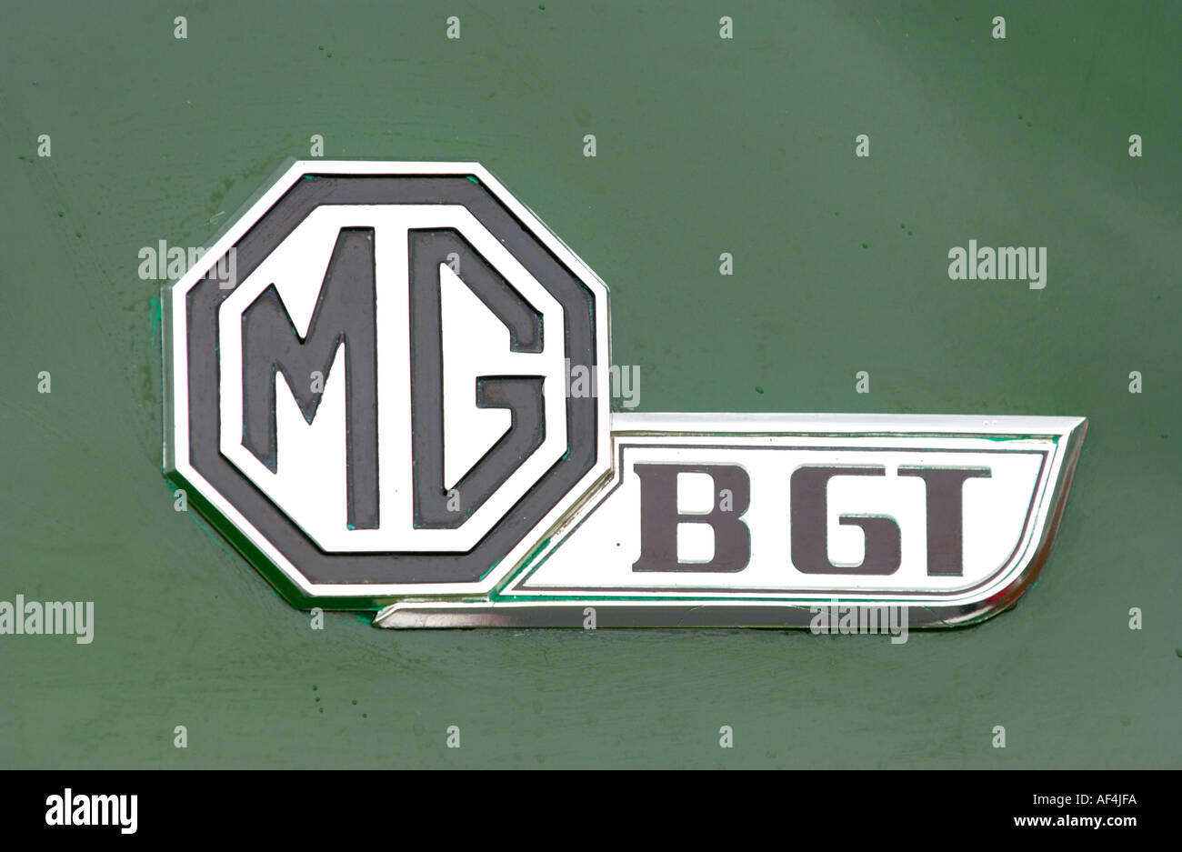 MG BGT car badge on restored classic sports car Stock Photo - Alamy