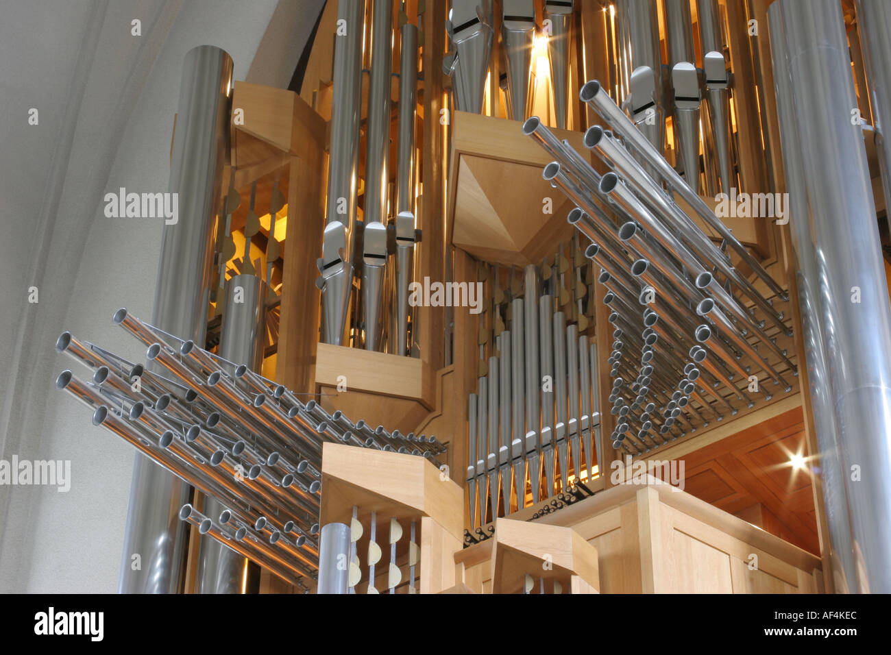 The Organ In Hallgrimskirkja Reykjavik The Church Of Hallgrimur In The