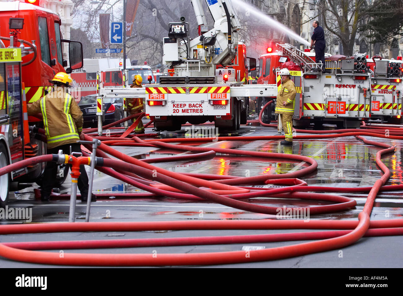 Firefighting Dunedin South Island New Zealand Stock Photo - Alamy