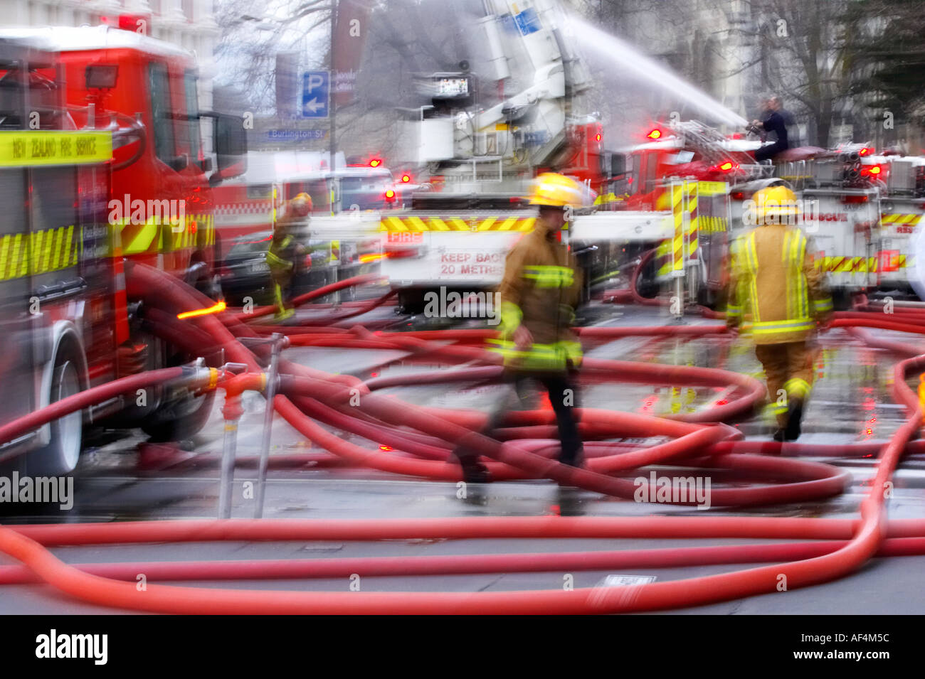 Firefighting Dunedin South Island New Zealand Stock Photo - Alamy