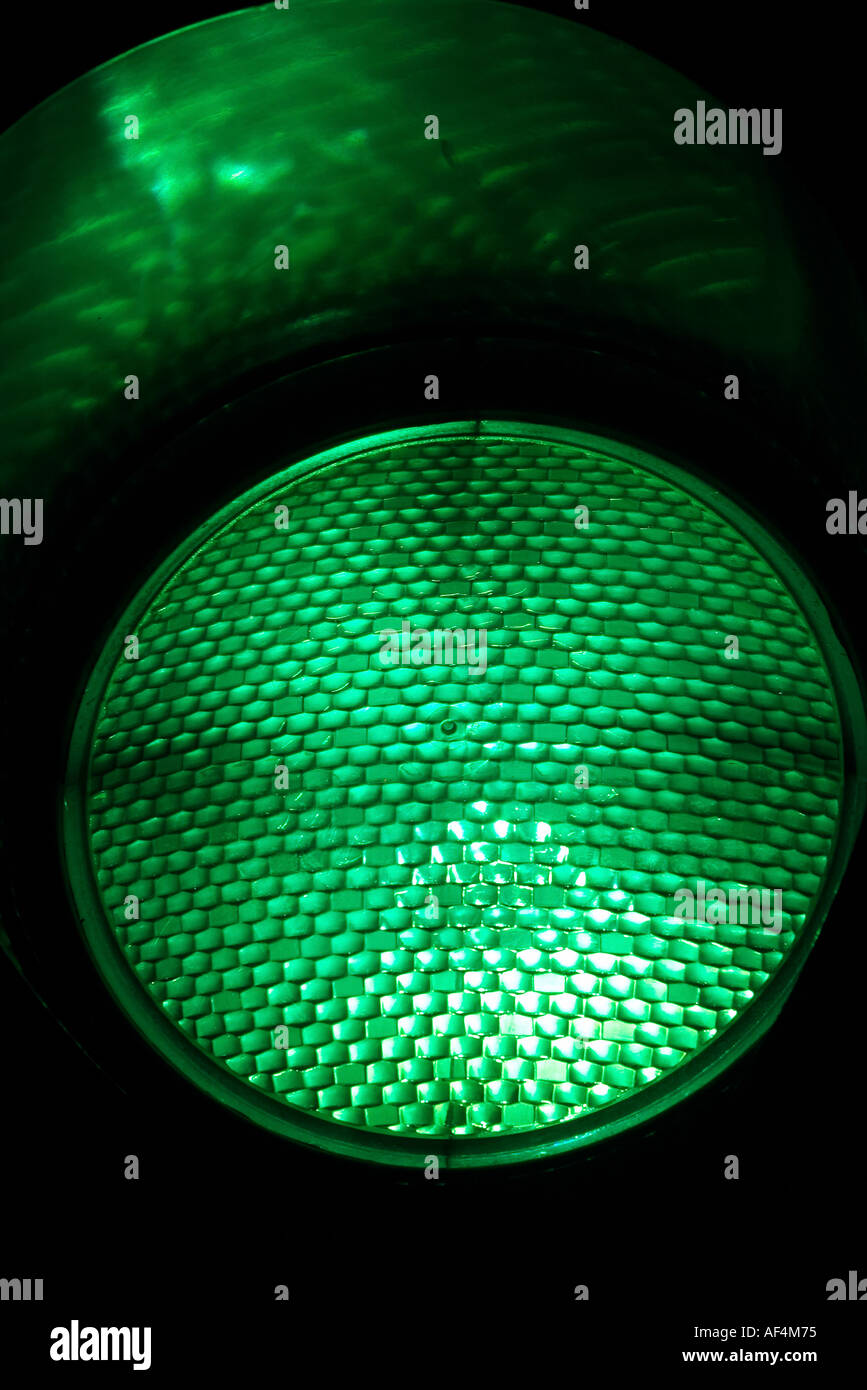 Green Traffic Light Stock Photo - Alamy