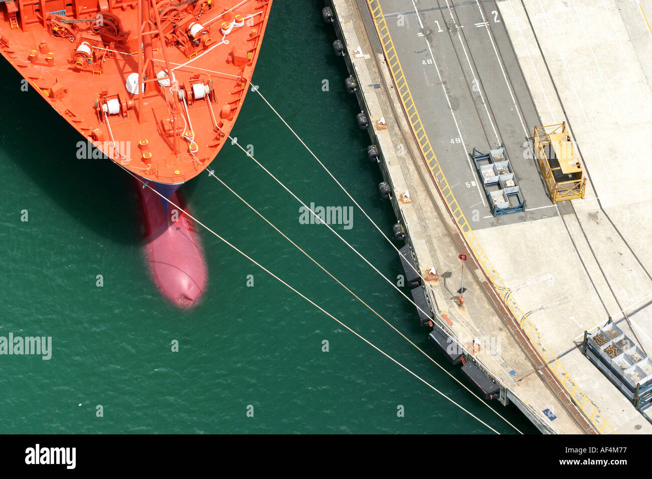 Container Ship Port Chalmers Dunedin South Island New Zealand Stock ...