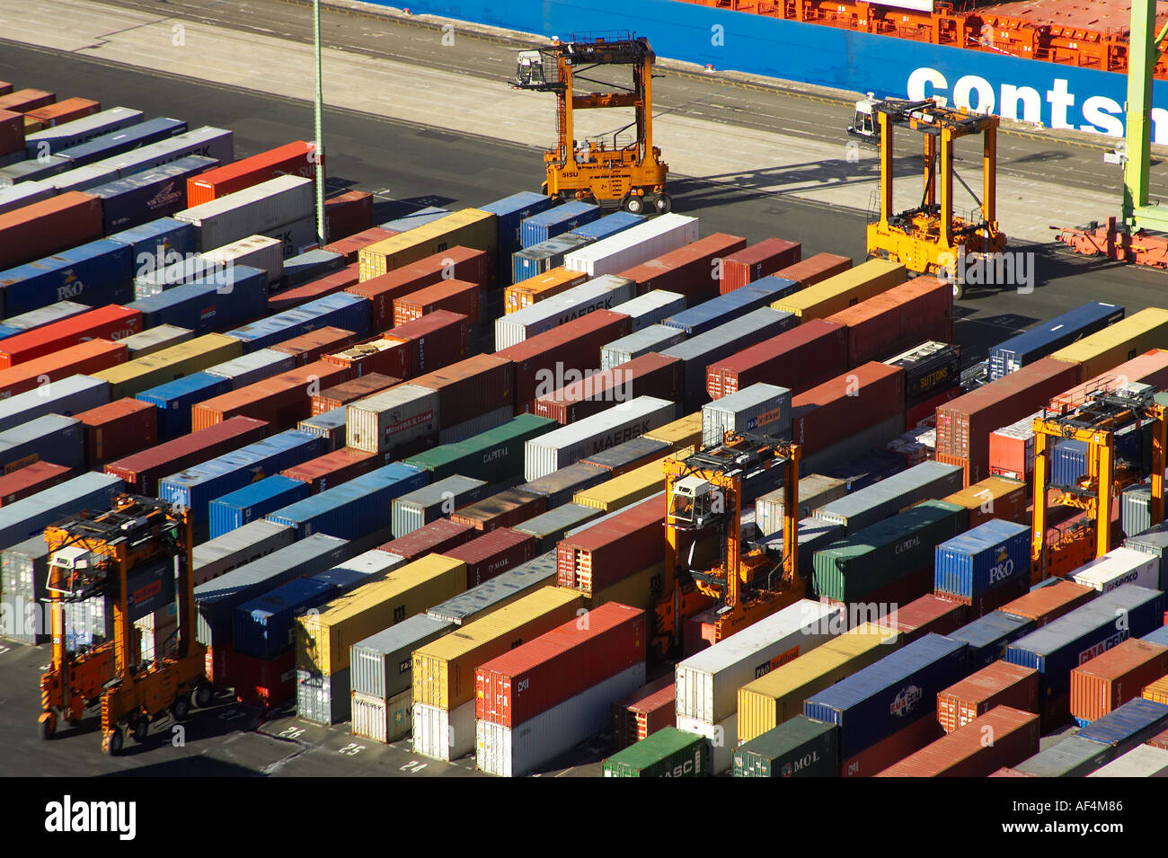 Container Terminal Port Chalmers Otago Harbour Dunedin South Island New ...