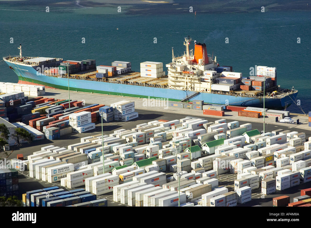 Container Terminal Port Chalmers Otago Harbour Dunedin South Island New ...