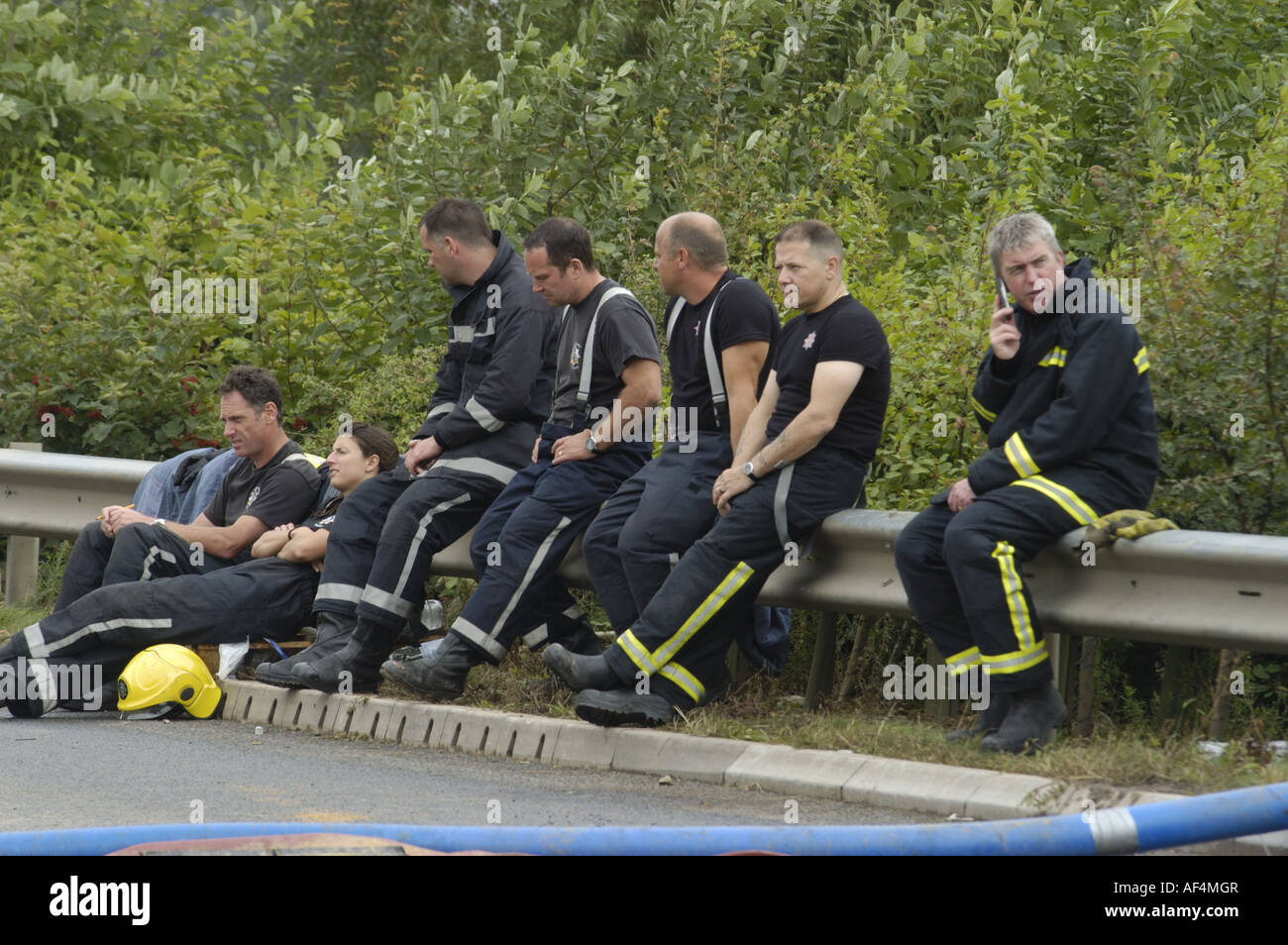 gloucester flood electricity sub station 2007 Stock Photo - Alamy