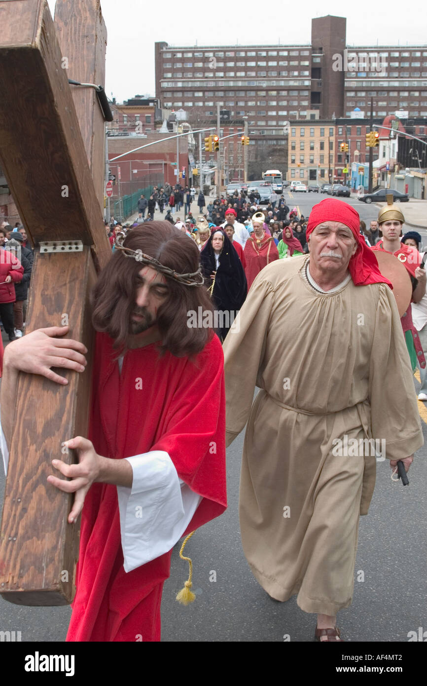 Good Friday enactment of the Stations of the Cross on the streets of ...