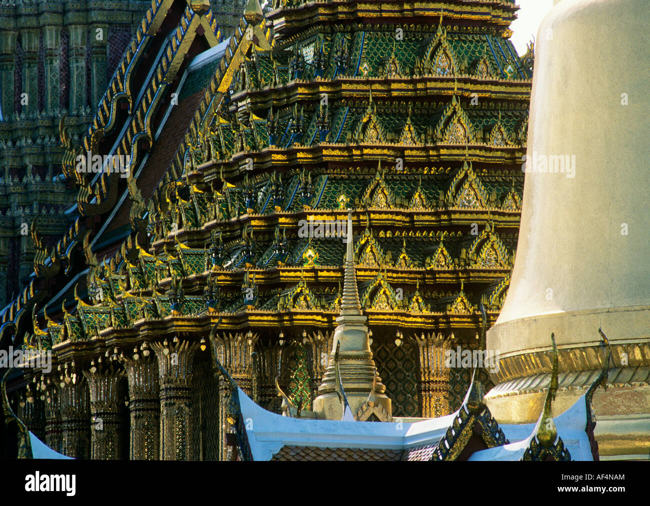 Roof detail showing the incredible gold filigree work on the rooftops ...