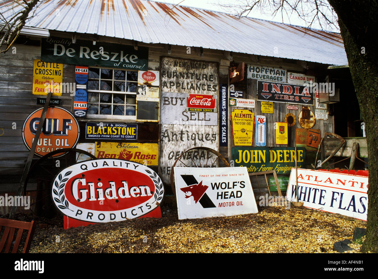 Old signs collection hi-res stock photography and images - Alamy