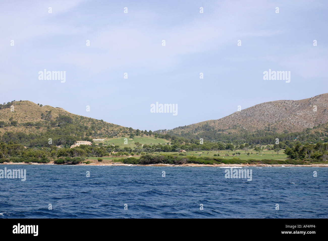 The golf course near Alcudia in Mallorca Spain Stock Photo - Alamy