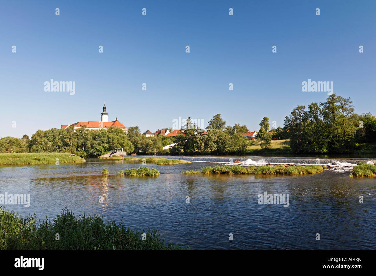 monastery Walderbach Regen river Bavarian Forest Upper Palatinate ...