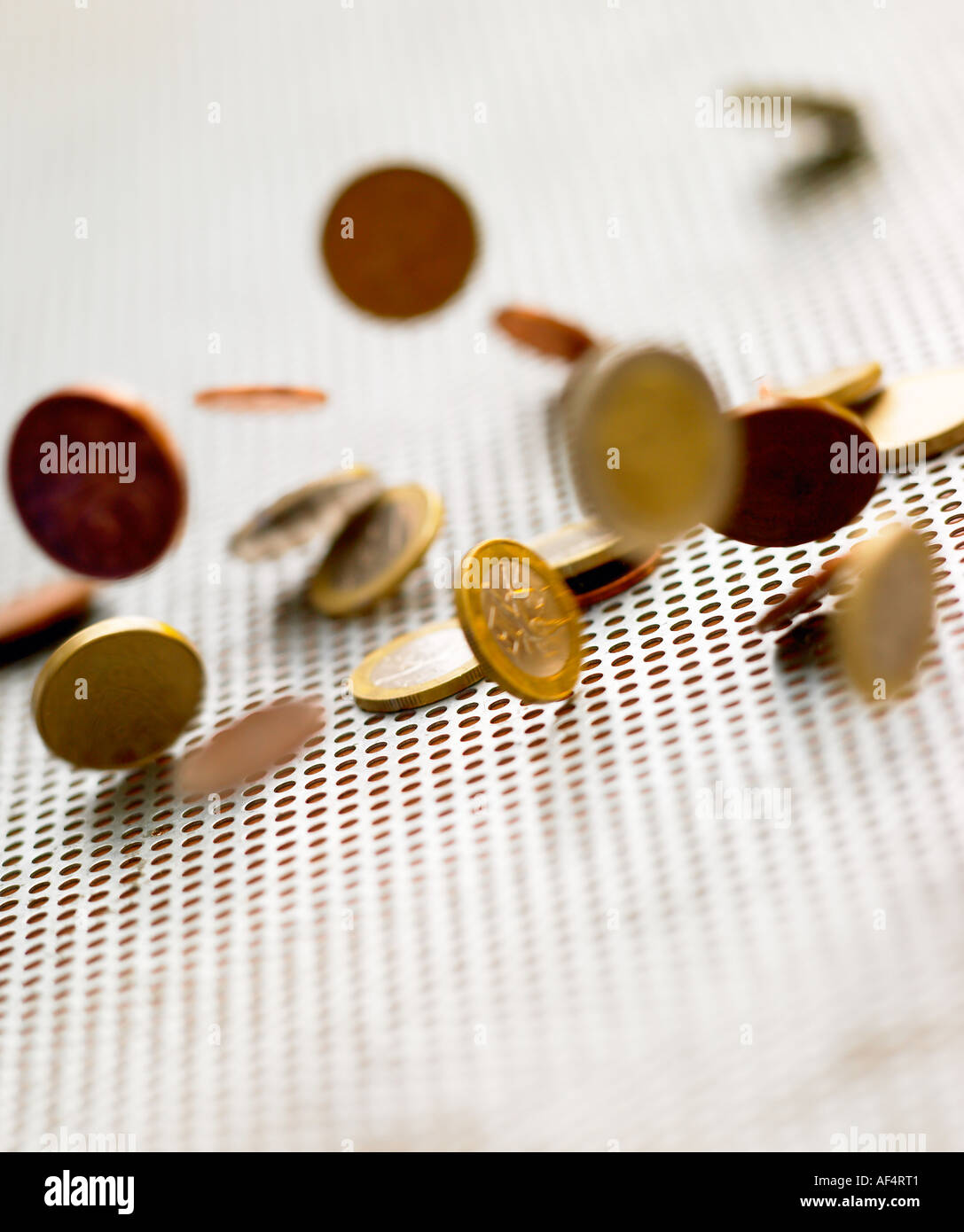 Gold coins falling from sky hi-res stock photography and images - Alamy