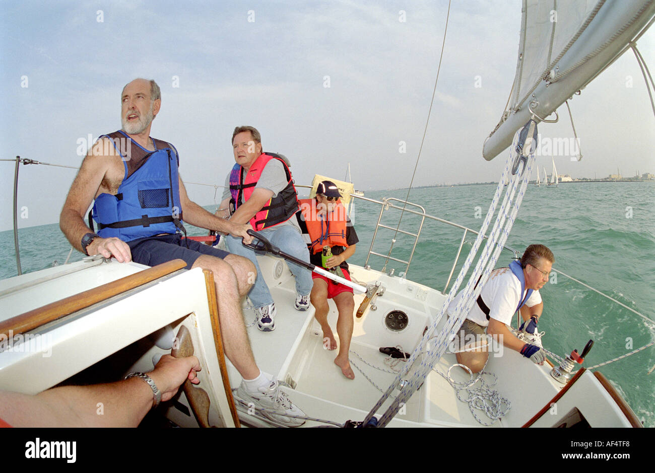 Sailing fun at Hammond Yacht Club biggest in USA Lake Michigan Indiana ...
