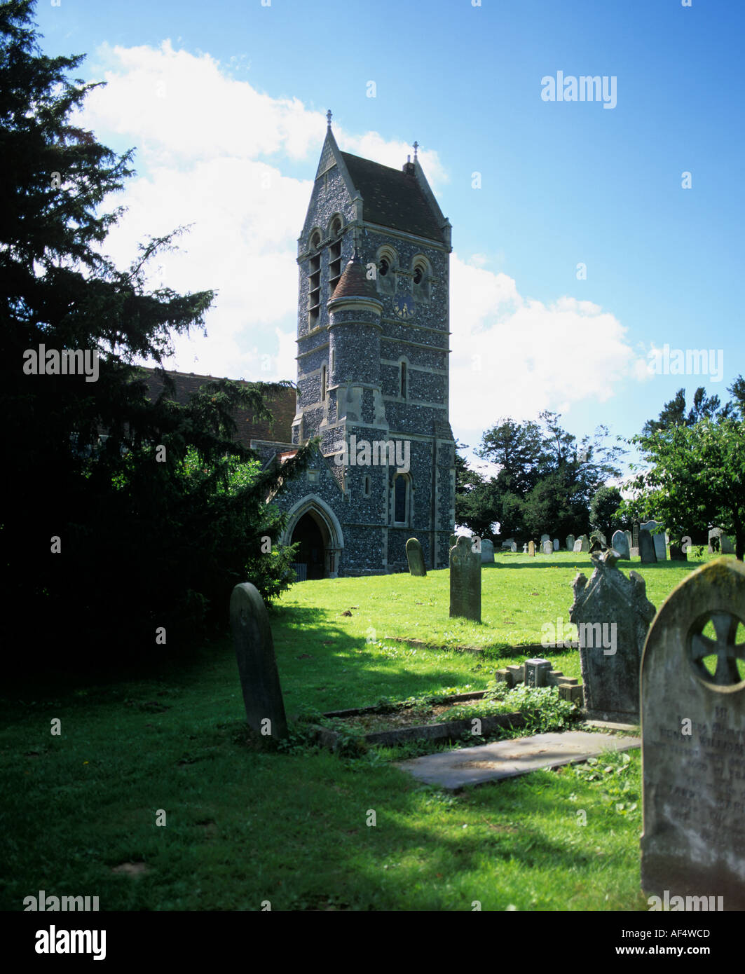 SS Peter Paul Large flint church with unusual tall tower Ospringe near ...