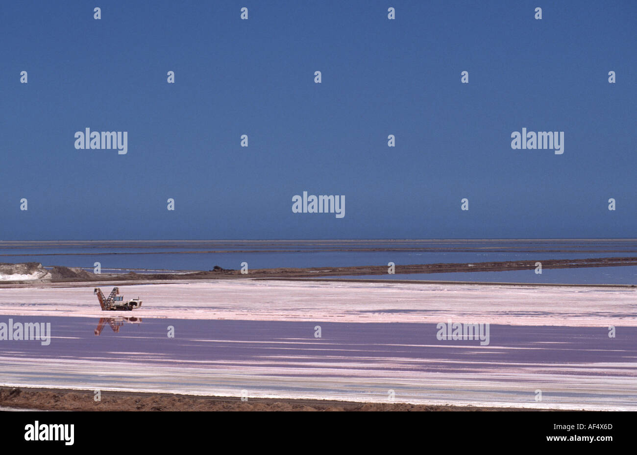 Sea Salt drying pans Walvis bay Namibia Stock Photo - Alamy