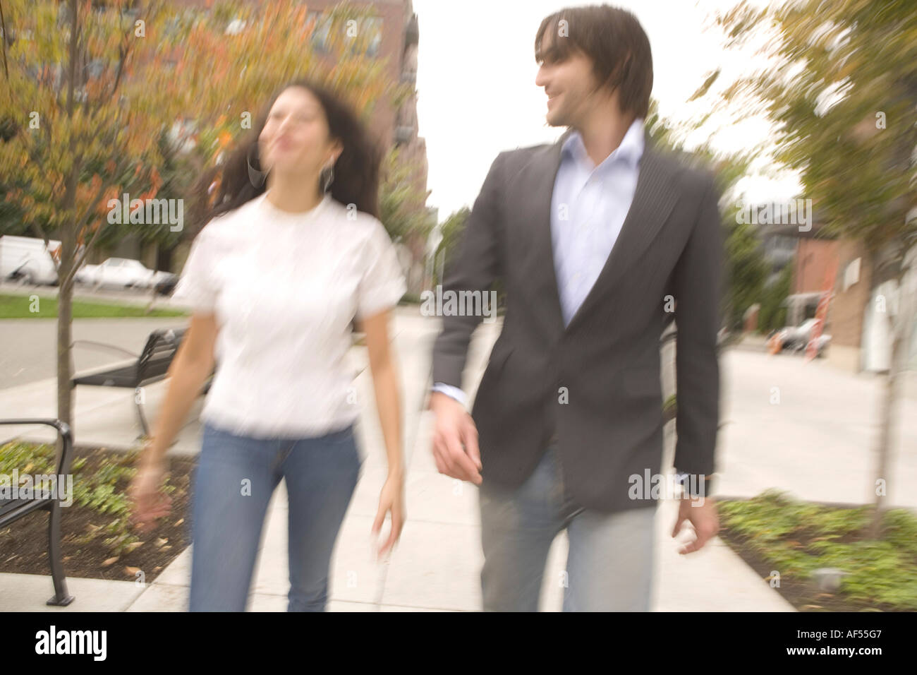Women walking together down hi-res stock photography and images - Alamy