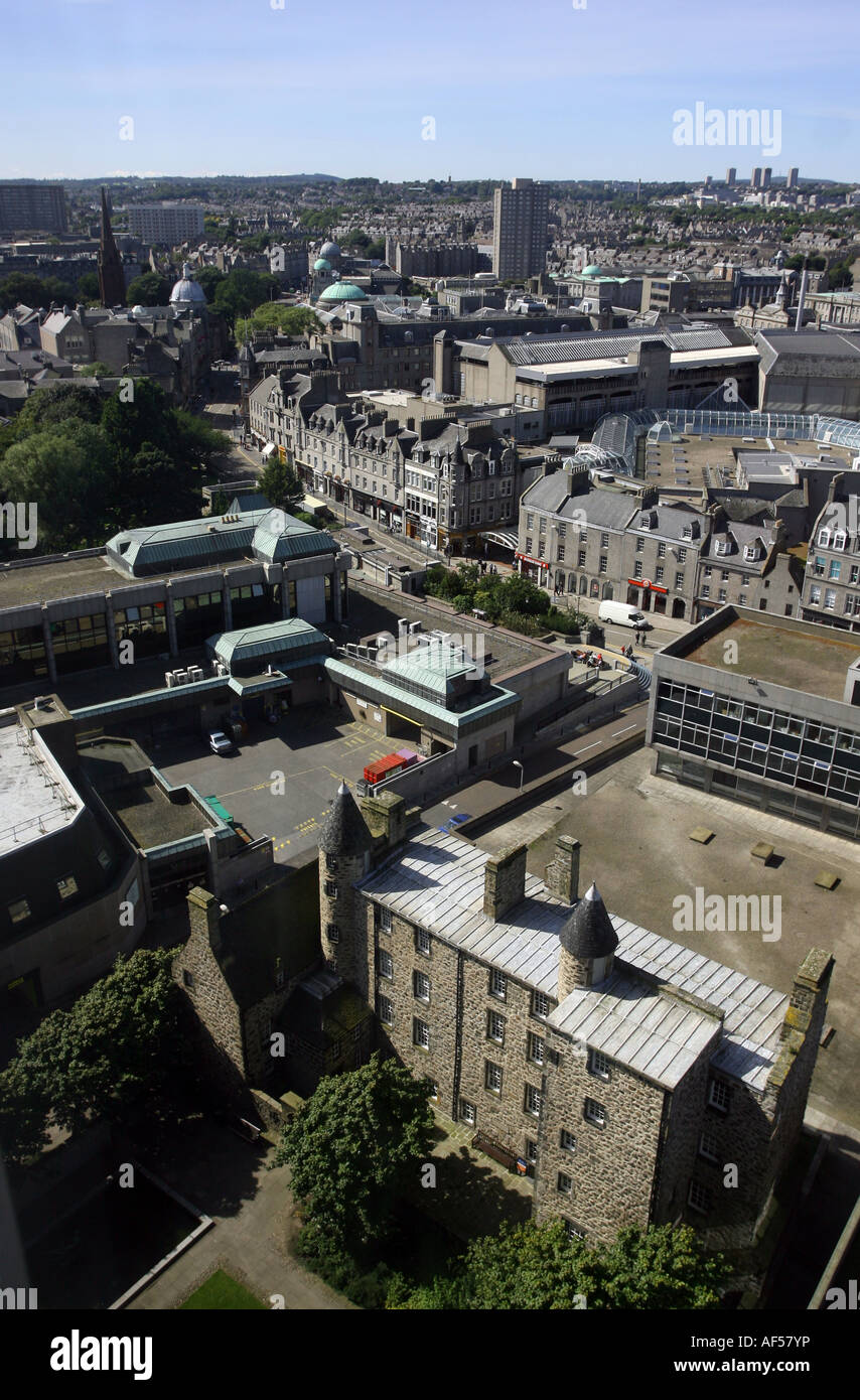 Provost Skene House in Aberdeen, Scotland, UK as seen from above with ...