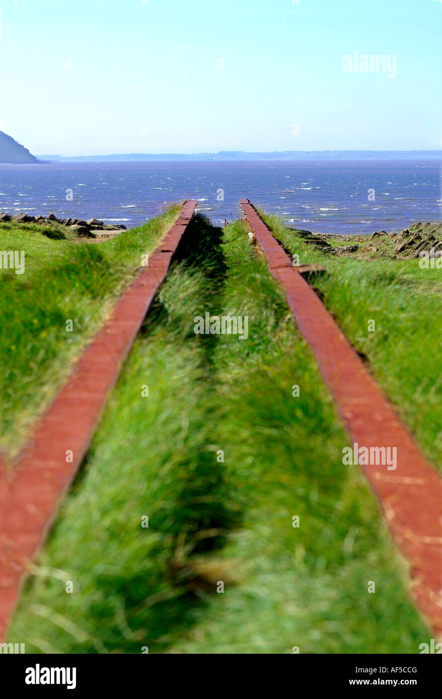 Disused overgrown railway line to nowhere, death line, dead end, way ...