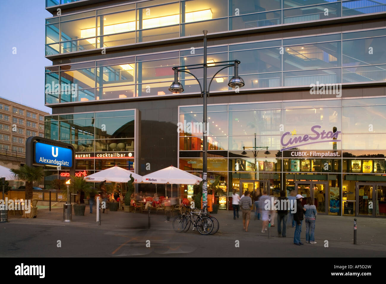 Berlin Alexenderplatz Cinestar Cubix Multiplex cinema Stock Photo - Alamy
