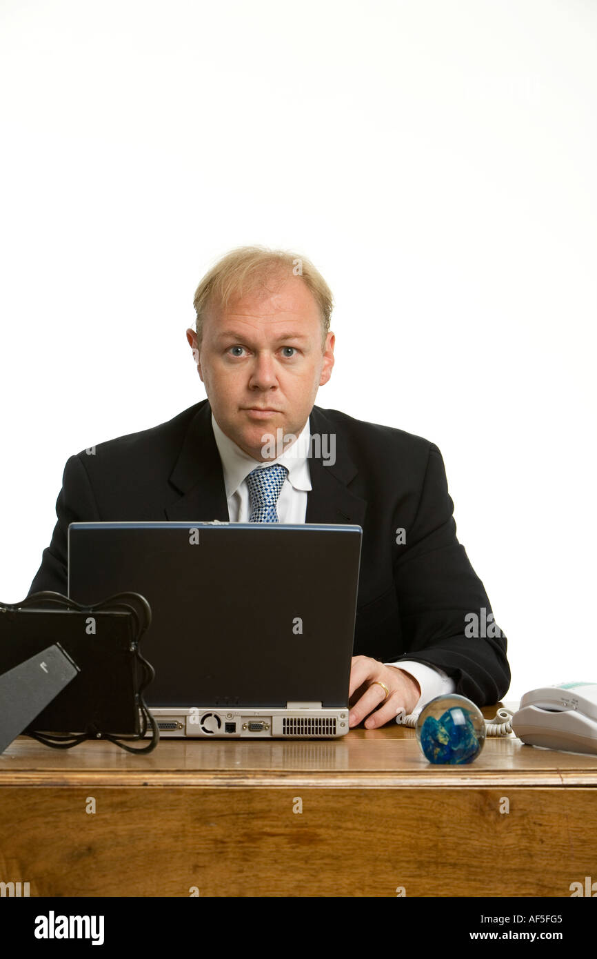 Executive working at his desk Stock Photo - Alamy