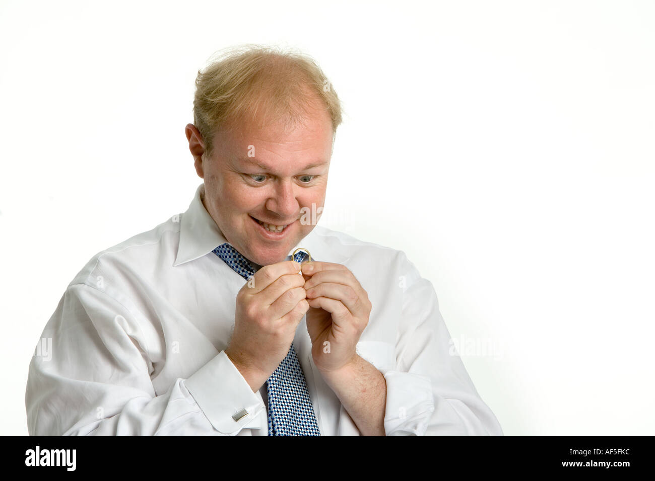 Executive with an obsession Stock Photo - Alamy