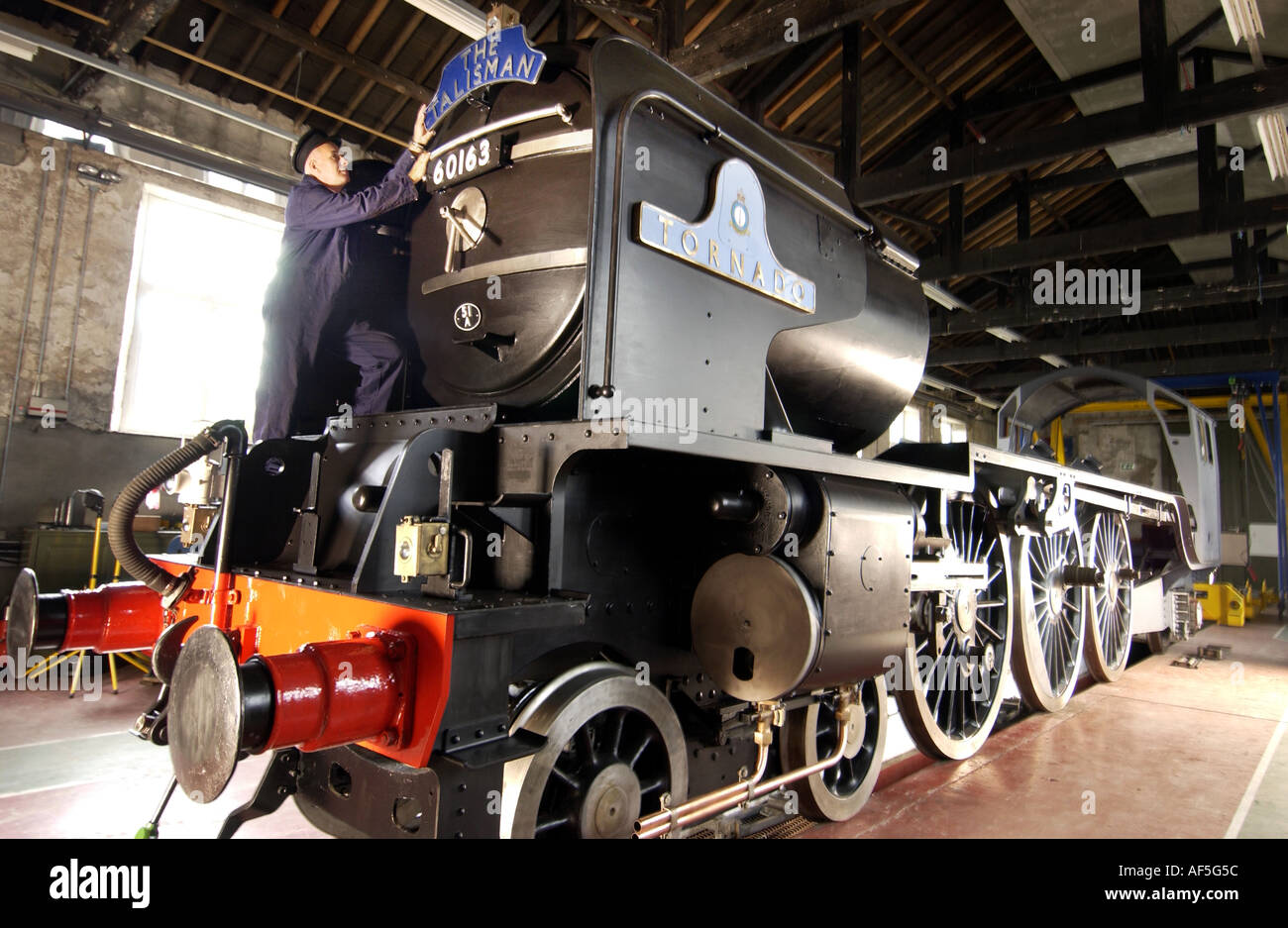 A1 Steam Locomotive Trust director John Larke with 60163 Tornado in the ...