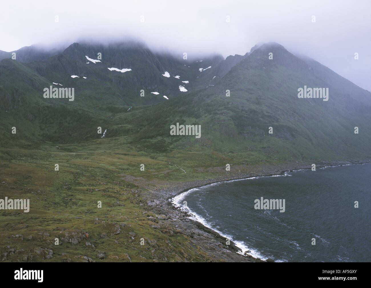 Fjord Senja in Norway Stock Photo - Alamy