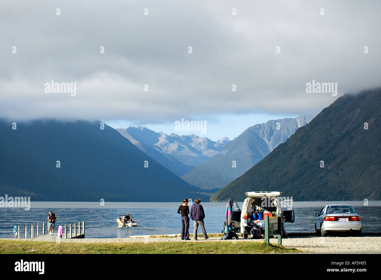 Lake Rotoiti Nelson Lakes Stock Photo - Alamy