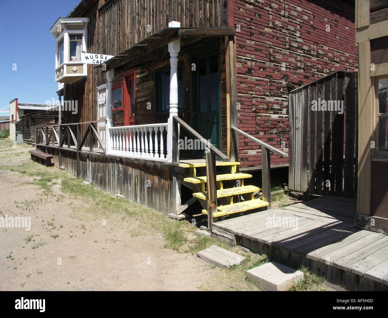 Restored Frontier Town Stock Photo - Alamy