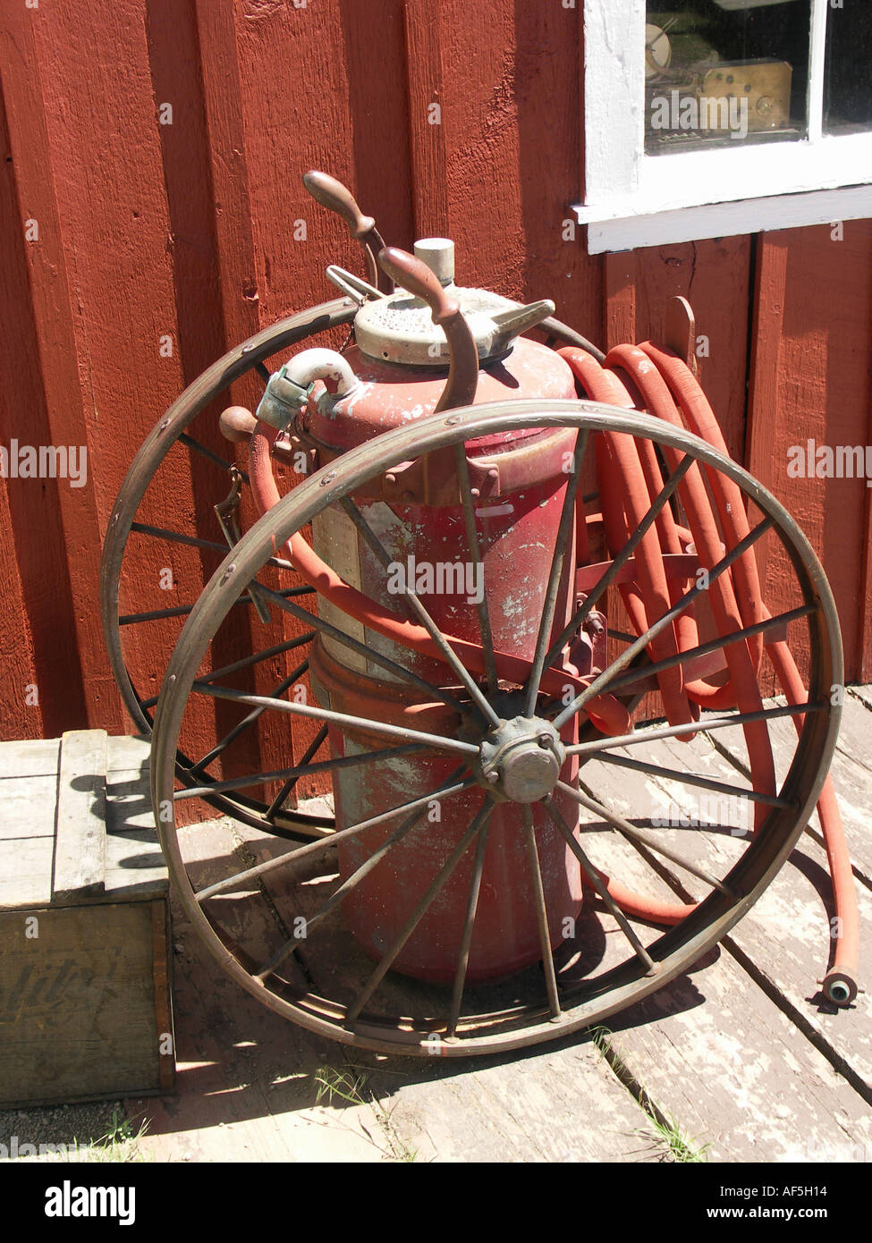 Hand fire pump hi-res stock photography and images - Alamy