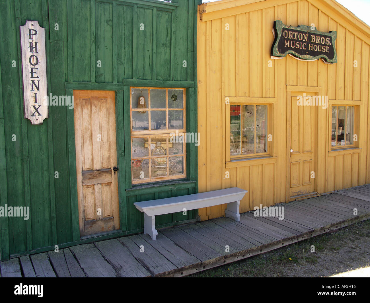 Restored Mining Town Stock Photo - Alamy
