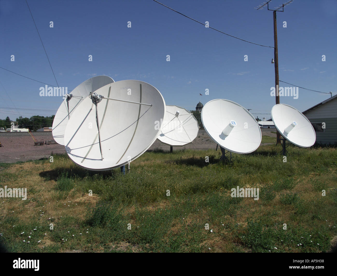 Outside broadcast satellite dishes hi-res stock photography and images ...