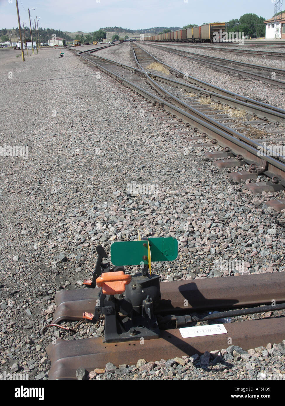 Railroad switch yard hi-res stock photography and images - Alamy