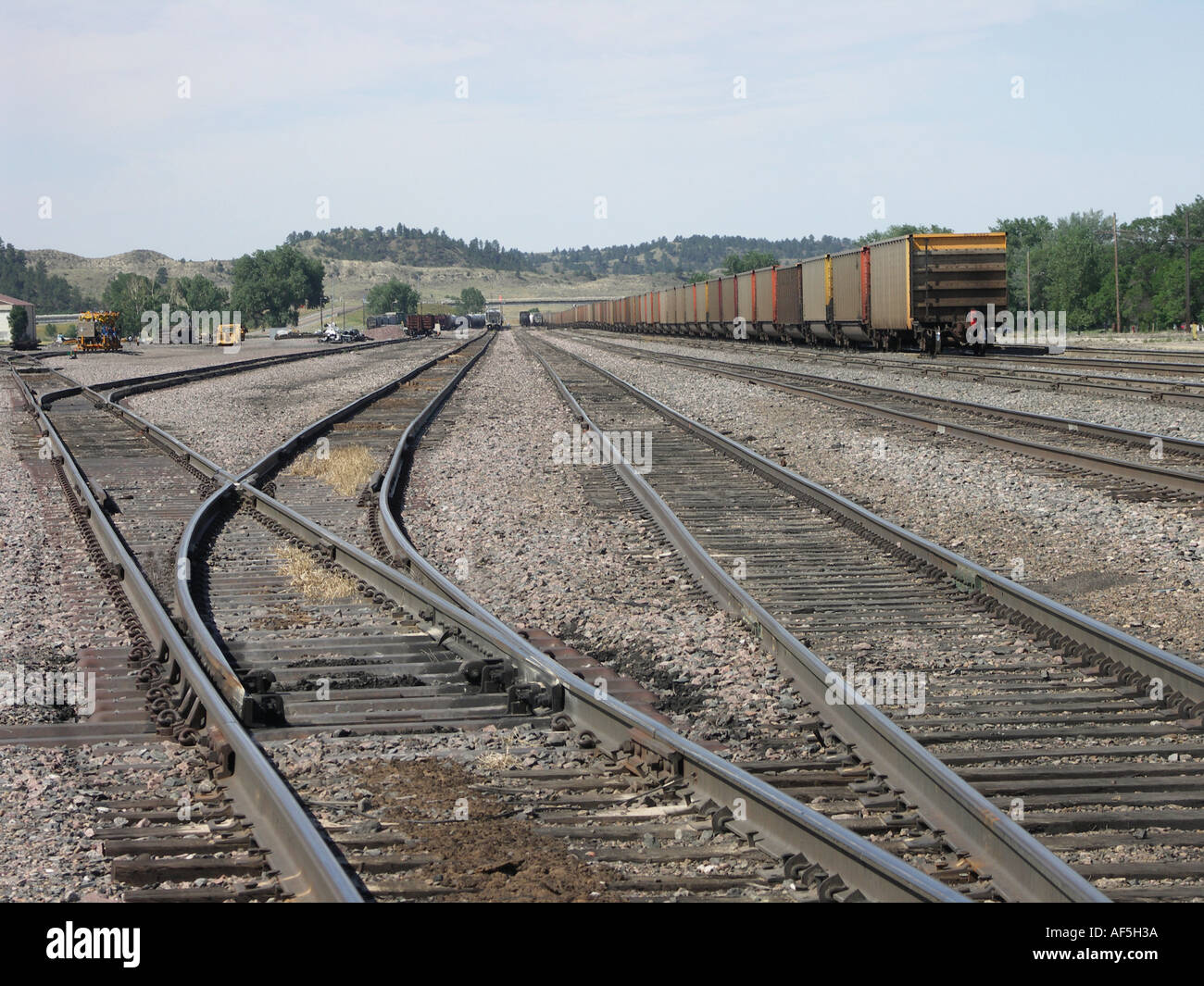 Railroad switch yard hi-res stock photography and images - Alamy