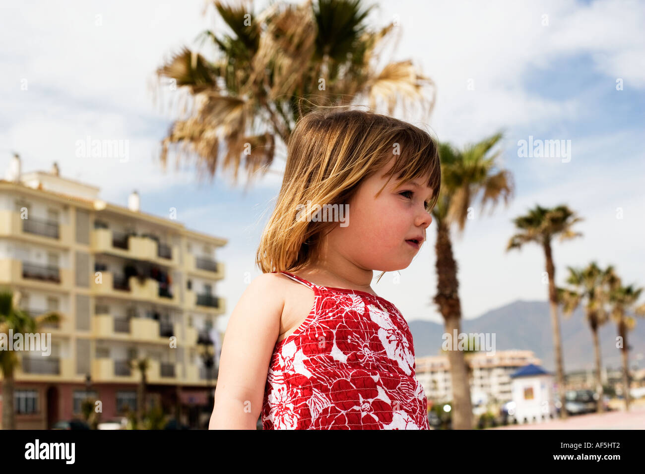 Portrait of a girl on holiday Stock Photo - Alamy