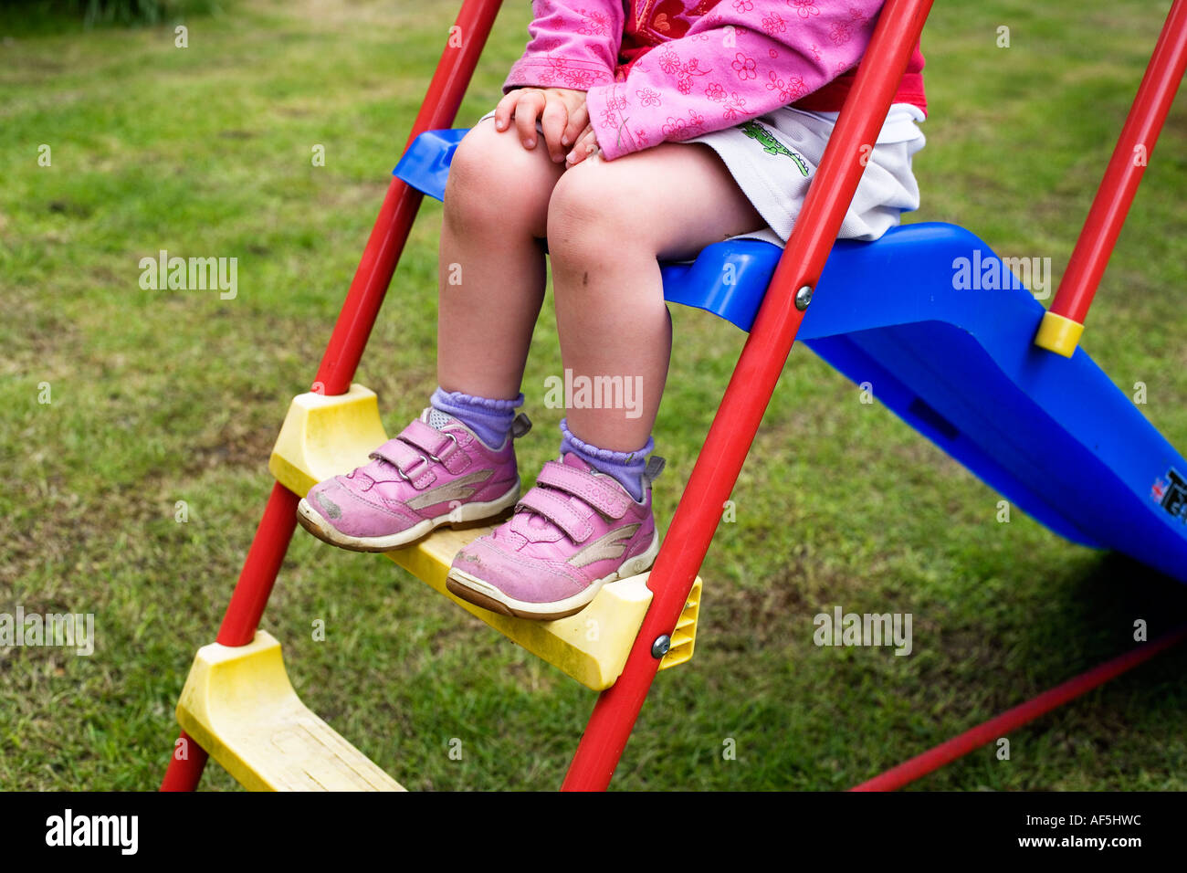 girl on slide Stock Photo - Alamy