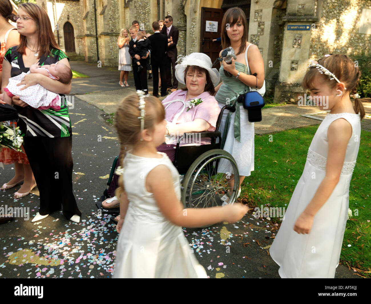 Family at church with children hi-res stock photography and images - Alamy