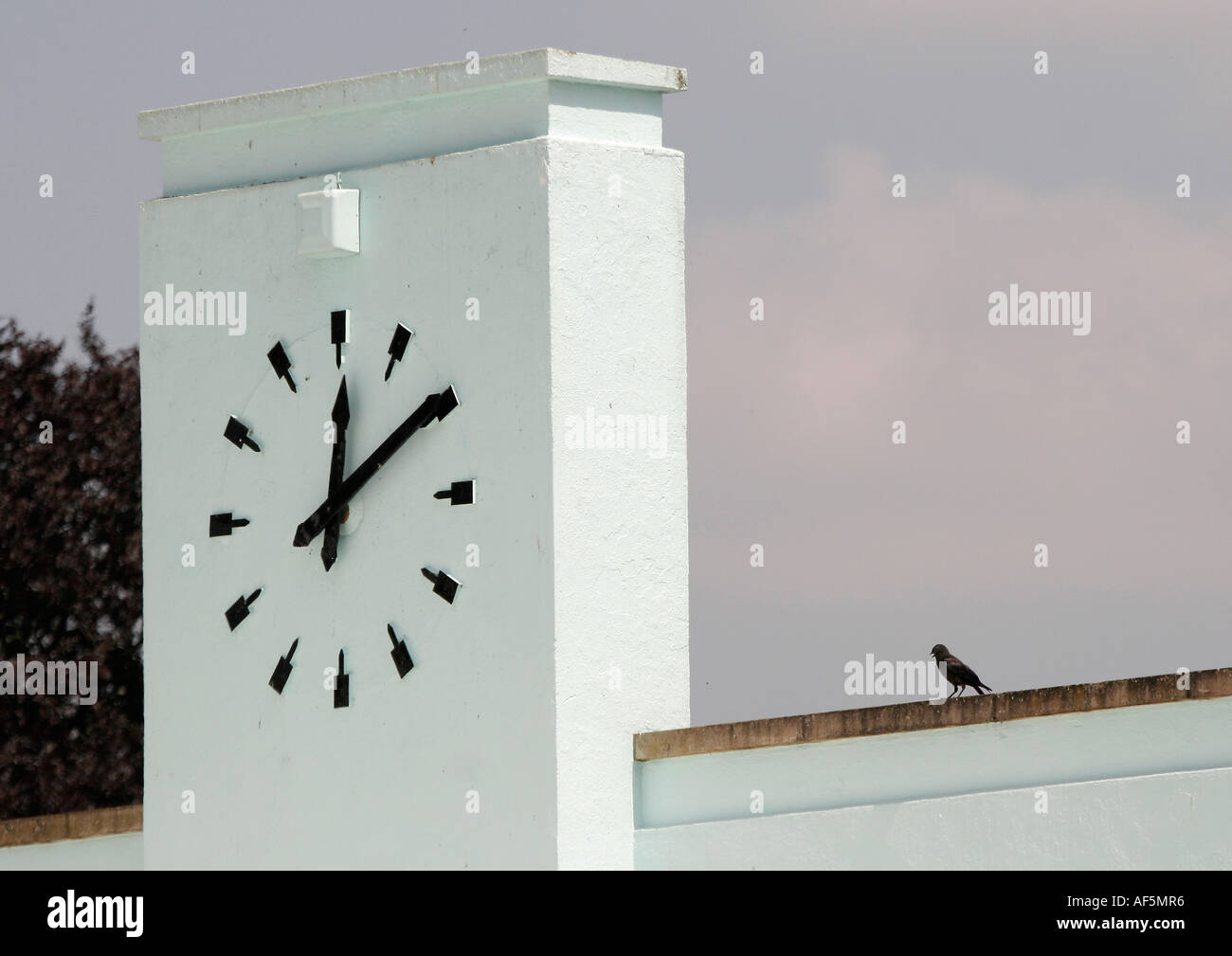 Art deco Clock, Clifton, Bristol Stock Photo - Alamy