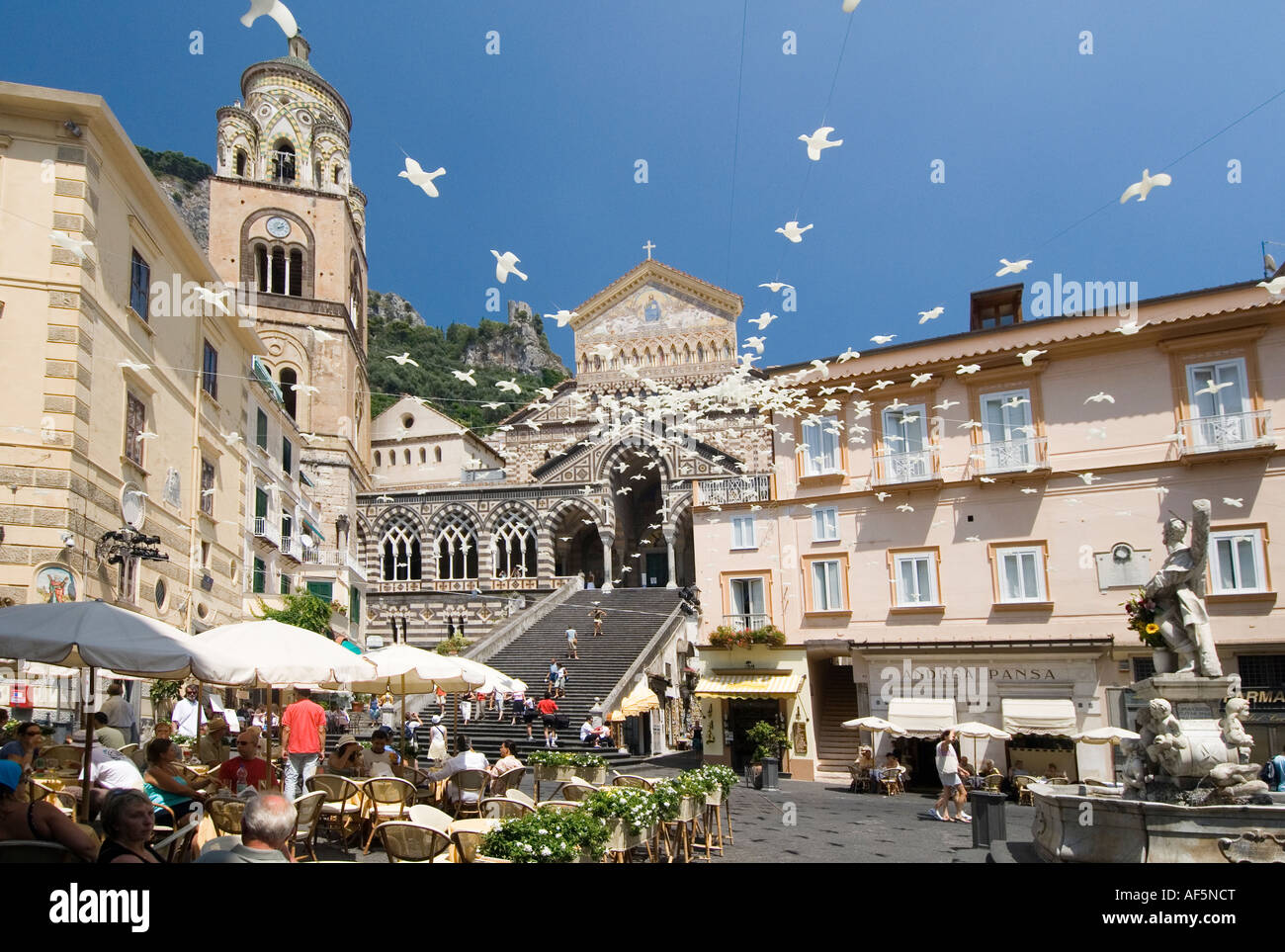 Piazza Amalfi Italy Stock Photo - Alamy