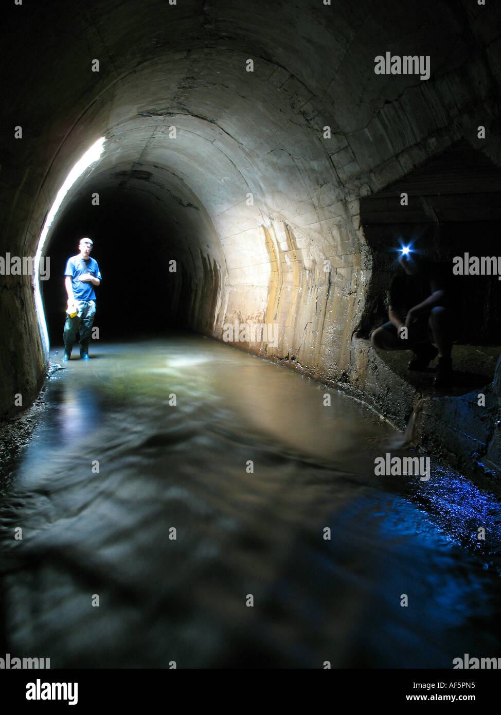Underground Concrete Storm Sewer Junction Stock Photo - Alamy