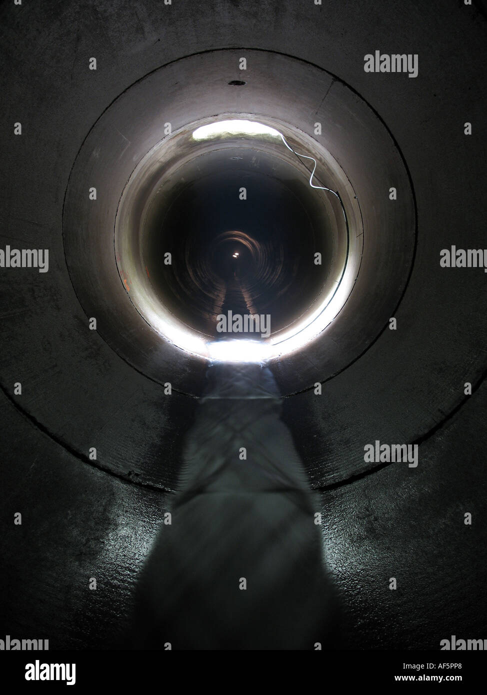 Round RCP Storm Drain Tunnel Stock Photo - Alamy