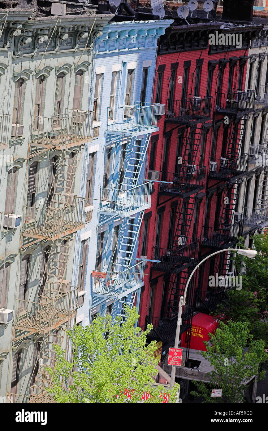 tenement apartments in manhattan Stock Photo - Alamy