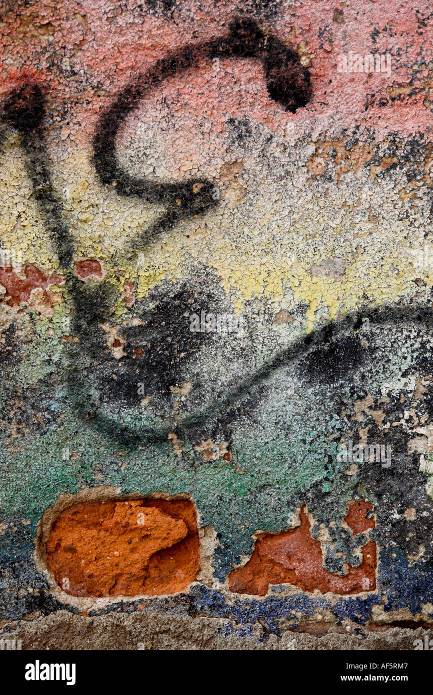 Graffiti on buildings wall Stock Photo - Alamy