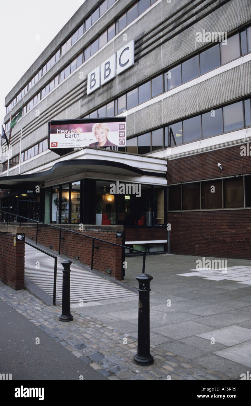 Entrance To BBC In Manchester Stock Photo - Alamy