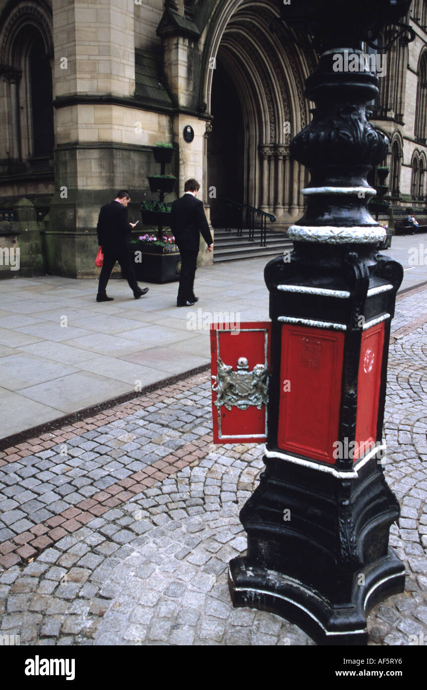 Lamp-post Outside Manchester Town Hall Stock Photo - Alamy