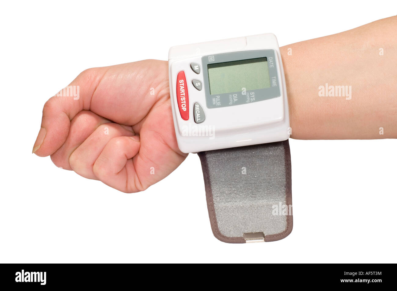 series object on white isolated Body parts with tonometr Stock Photo ...