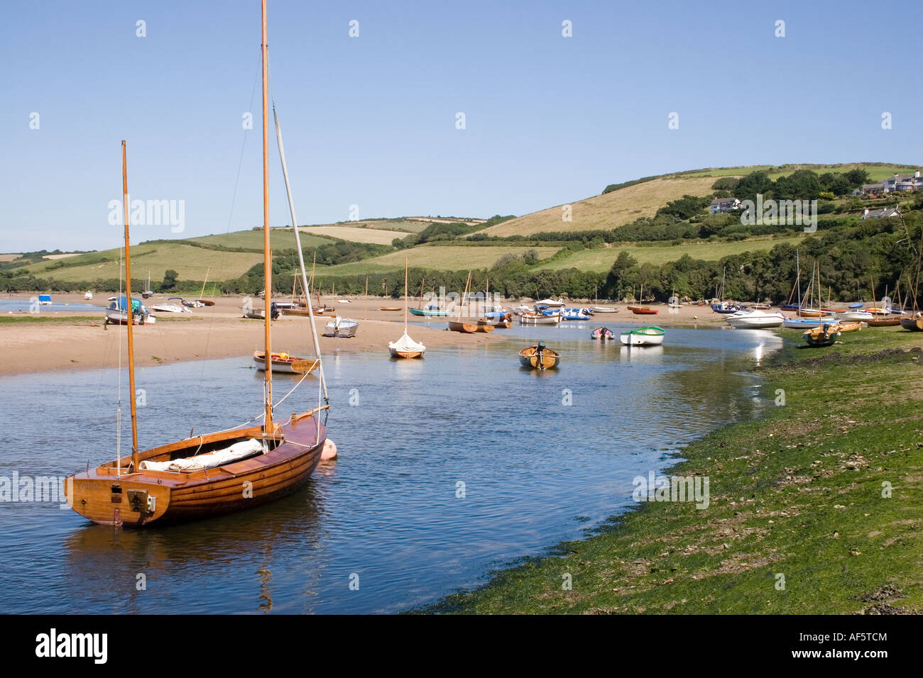 Avon Estuary Bantham South Devon Stock Photo - Alamy