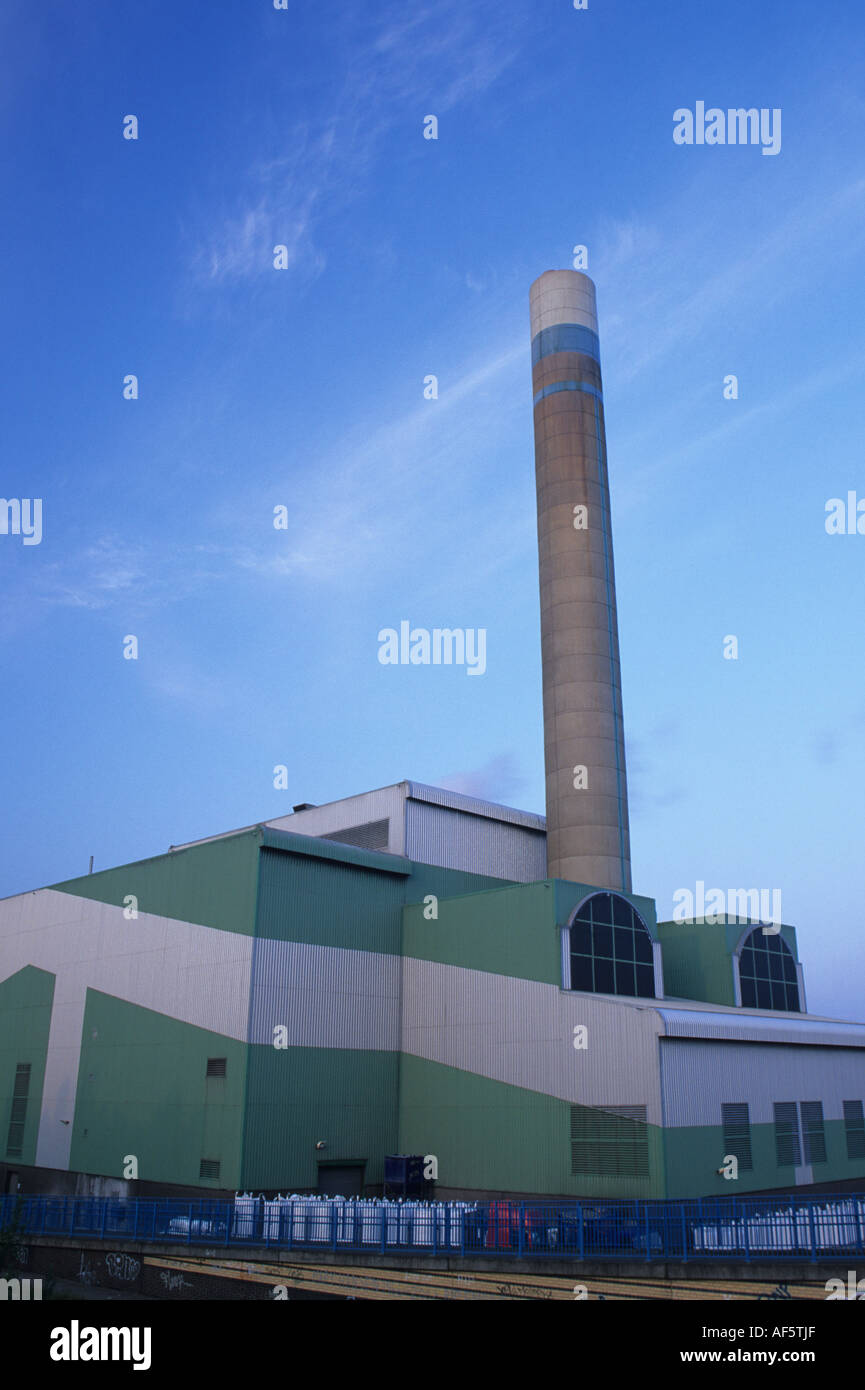 Side View Of Incinerator At Stoke Stock Photo - Alamy