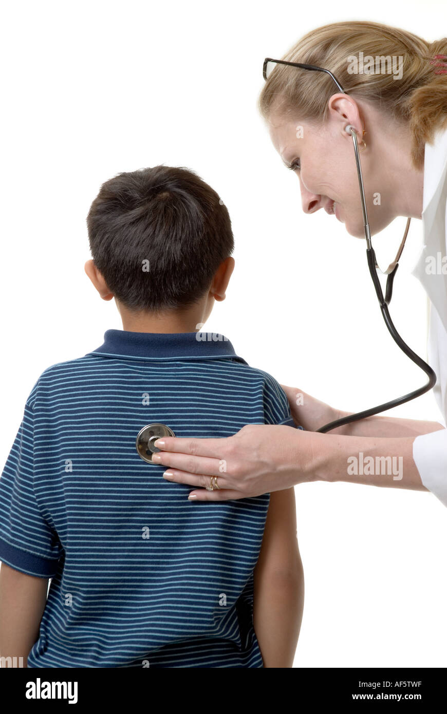 Young child having an examination Stock Photo - Alamy