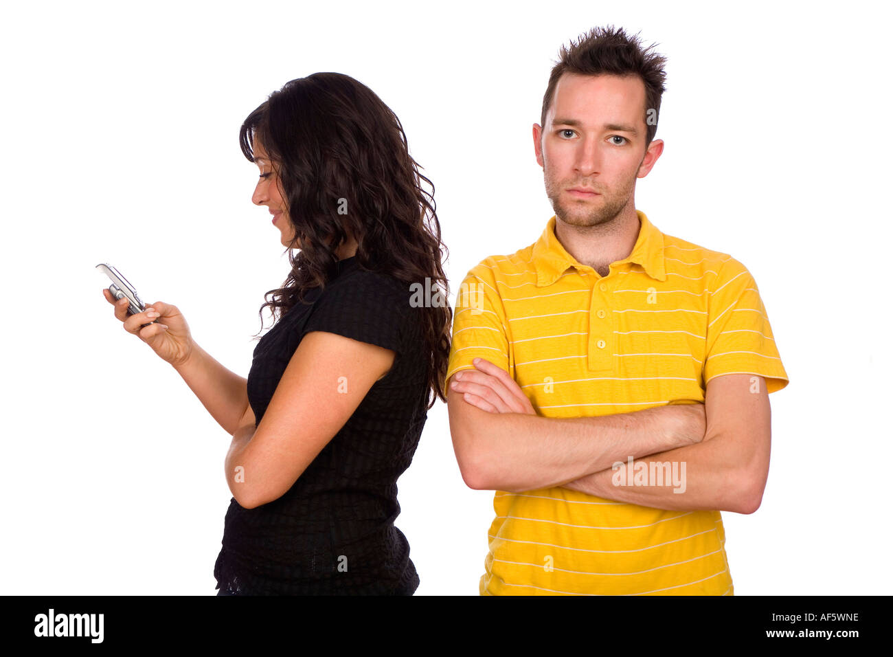Young couple argue Cut Out Stock Images & Pictures - Alamy