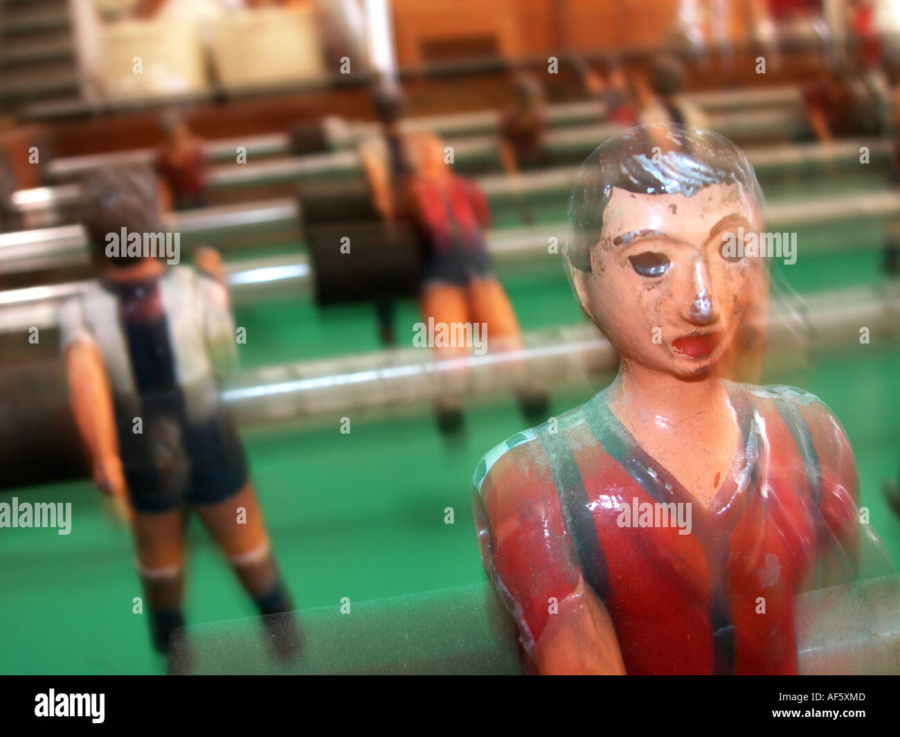 table football soccer nostalgic player Stock Photo - Alamy